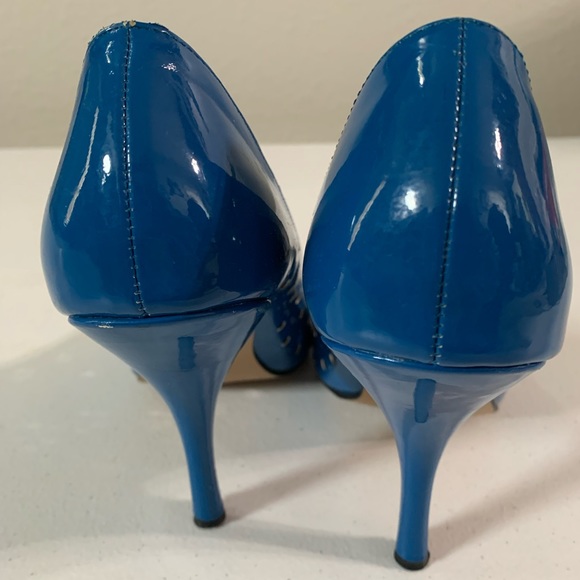 Anne Michelle | Shoes | Anne Michelle Heels Blue Opened Toed | Poshmark